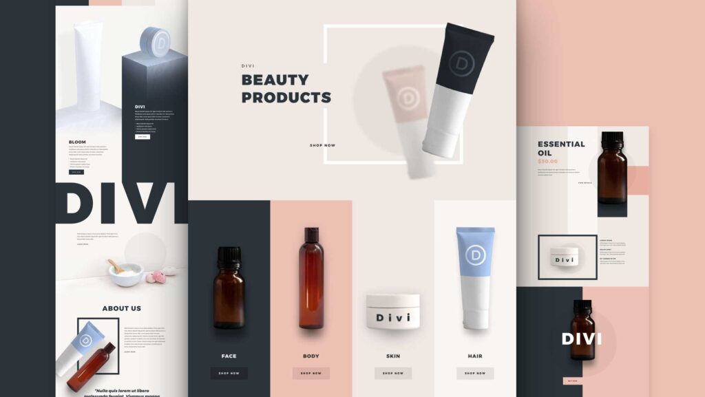 Beauty Product Layout